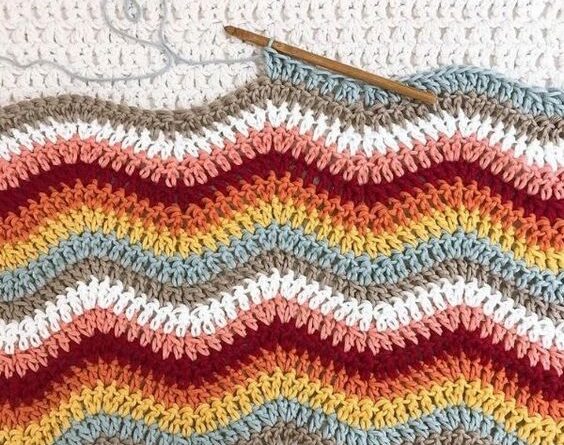 Easy Ripple Afghan - CROCHET STEP BY STEP